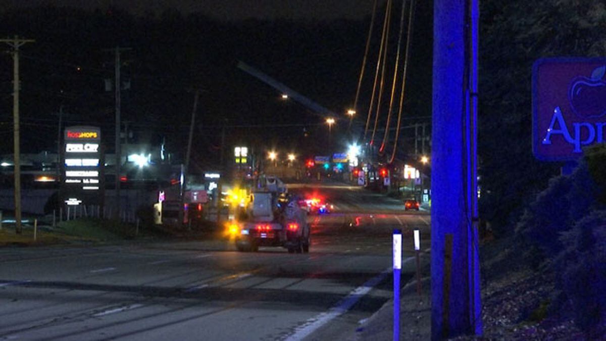 McKnight Road reopens after fallen wires cleared